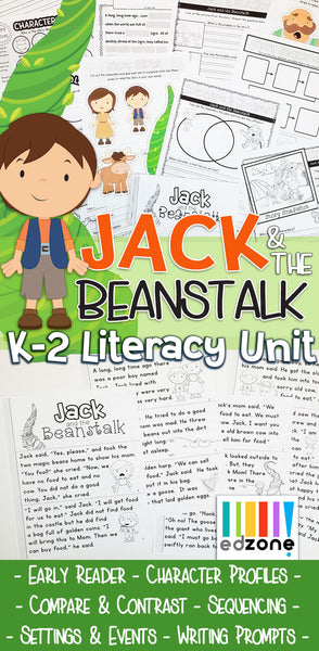 Jack & The Beanstalk Literacy Pack - EdZonePub
