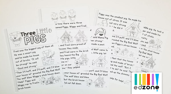 The Three Little Pigs Literacy Pack - EdZonePub