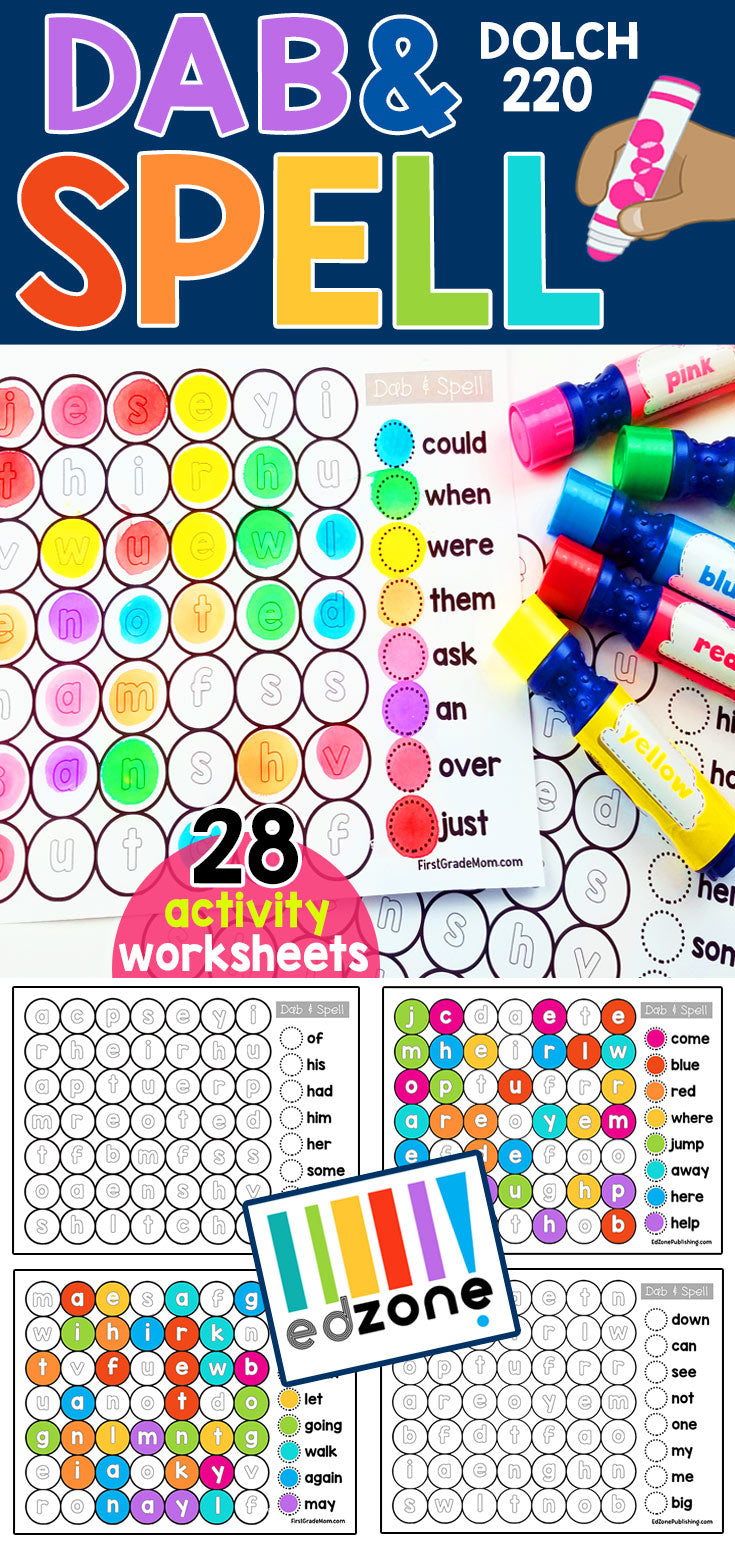 Dab & Spell Sight Words: Dolch 220 - EdZonePub