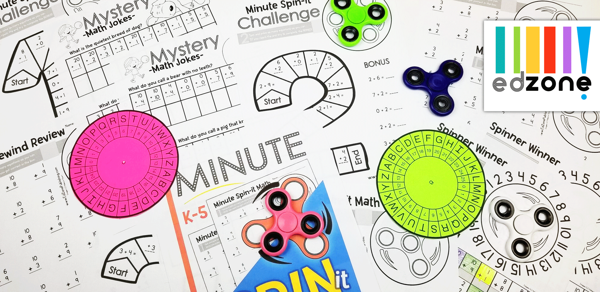 Minute Spin It Math Drills: Addition - EdZonePub