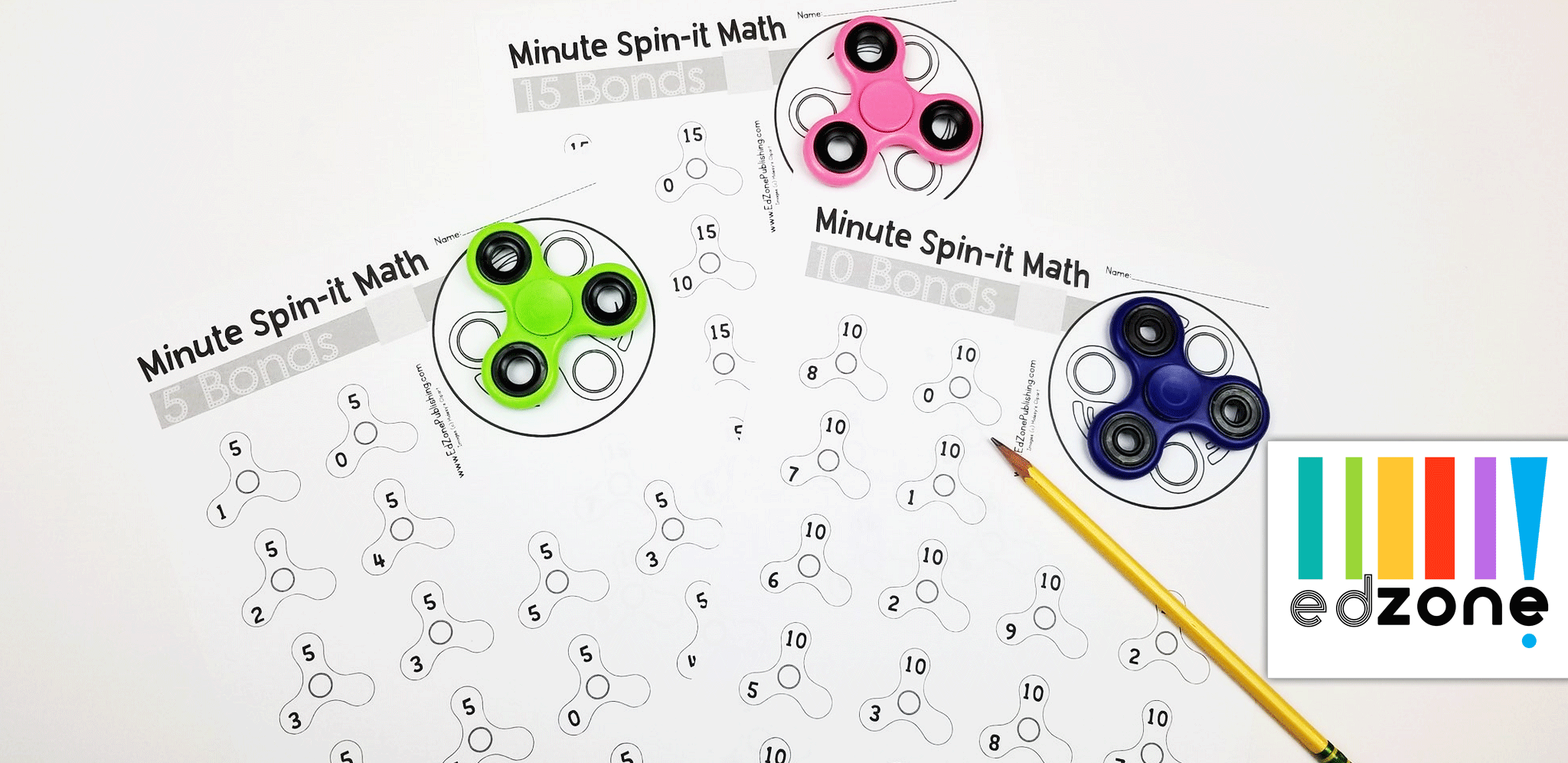 Minute Spin It Math Drills: Addition - EdZonePub