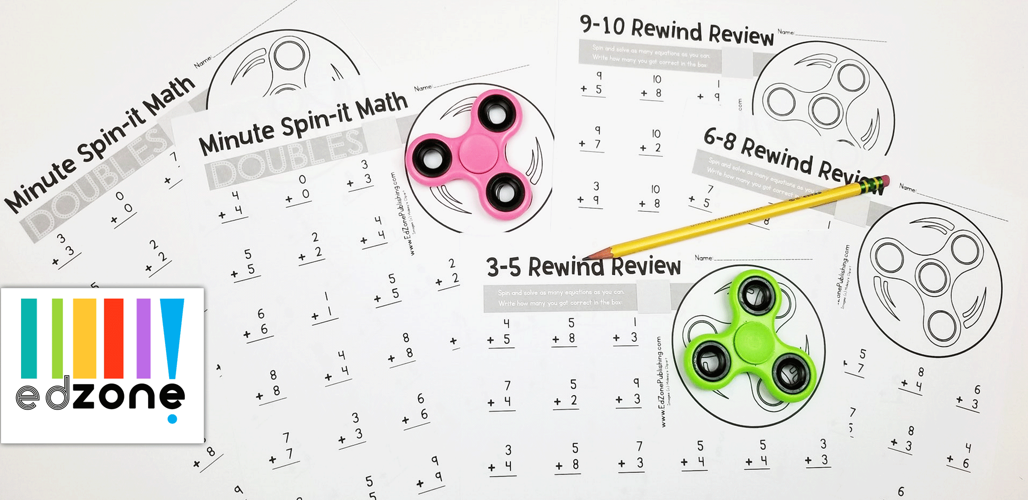 Minute Spin It Math Drills: Addition - EdZonePub