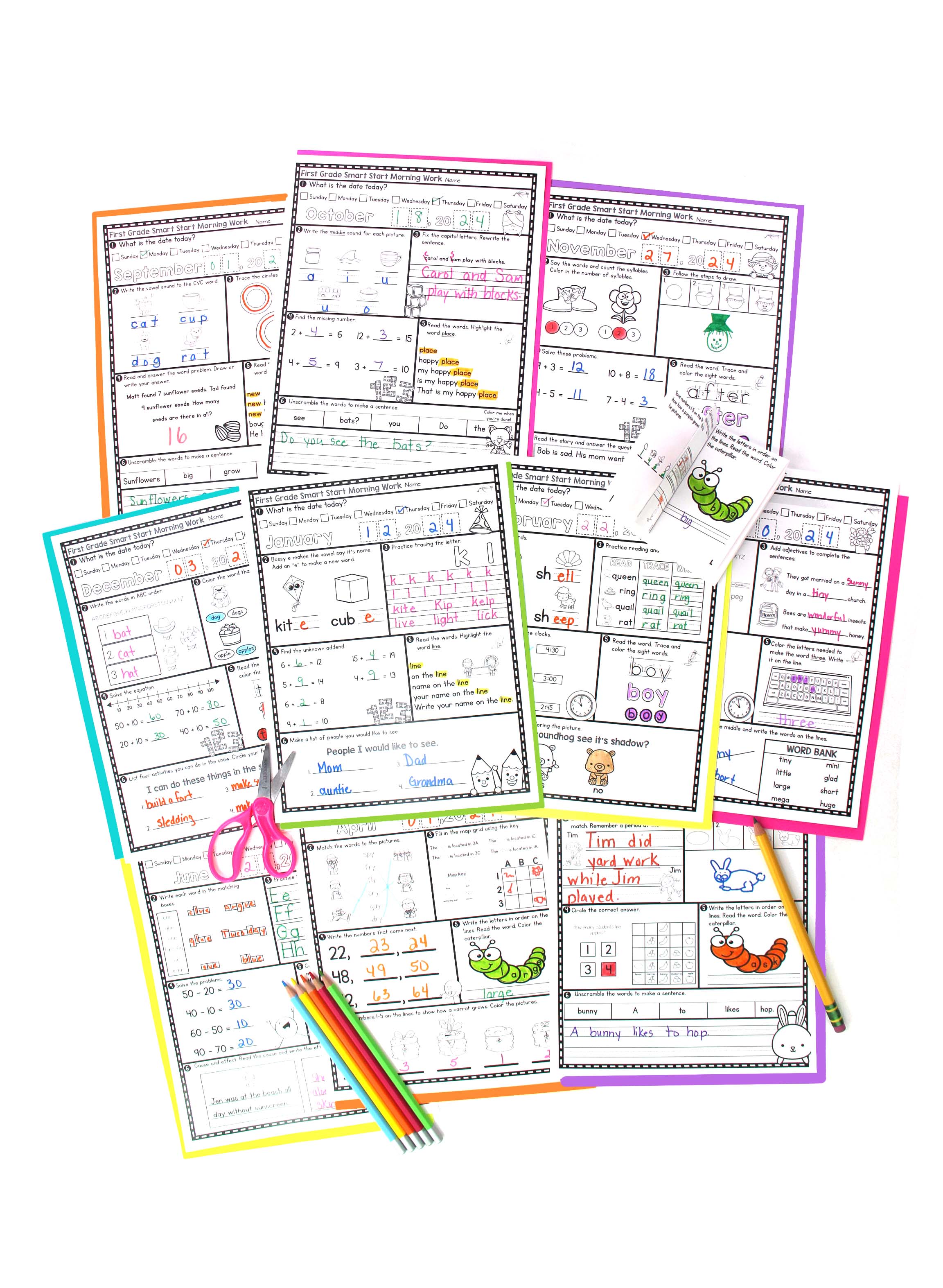 First Grade Morning Work: Smart Start Bundle - EdZonePub