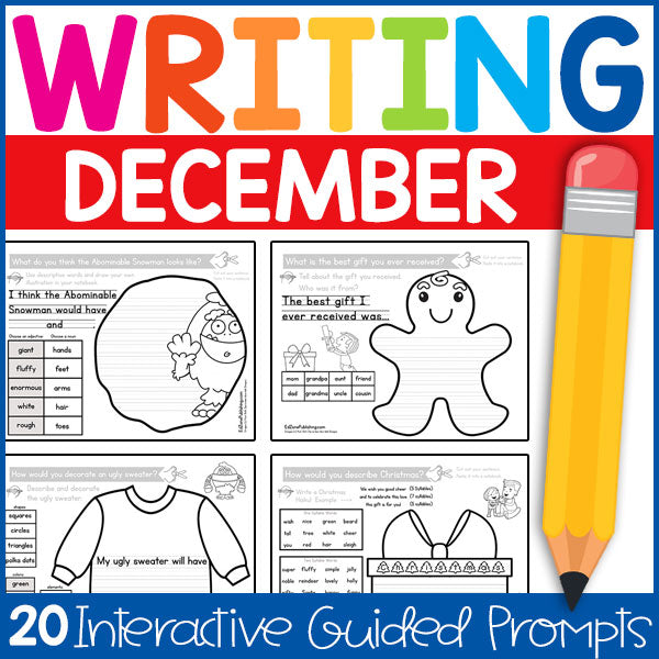 Kindergarten Writing Prompts: A Year of Interactive Guided Writing ...