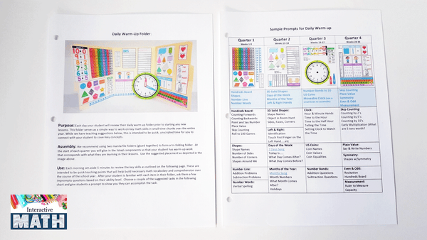 Interactive Math Notebook: Kindergarten - EdZonePub