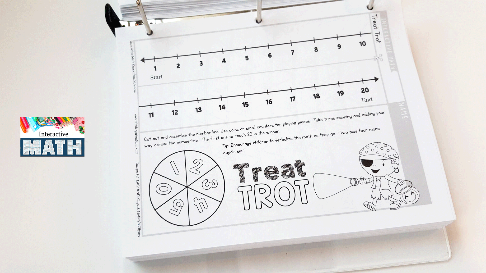 Interactive Math Notebook: Kindergarten - EdZonePub