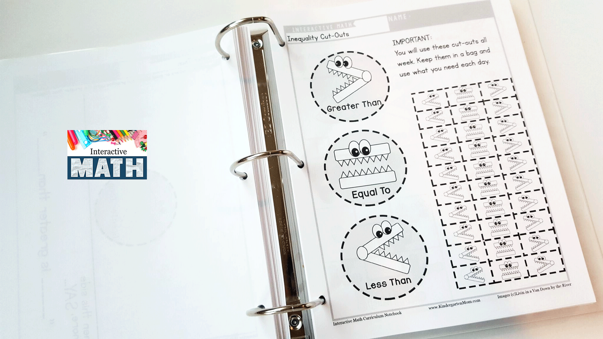 Interactive Math Notebook: Kindergarten - EdZonePub