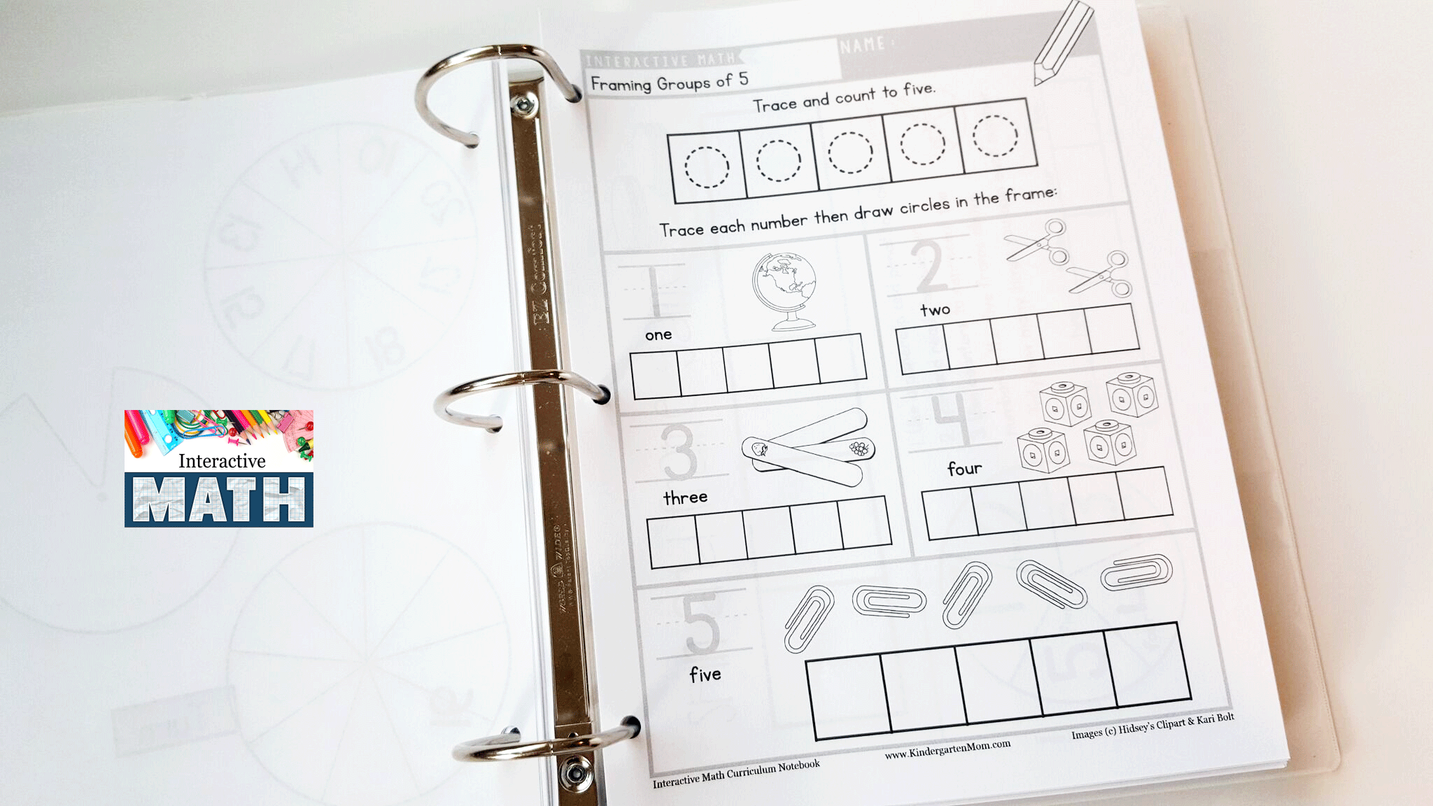 Interactive Math Notebook: Kindergarten - EdZonePub