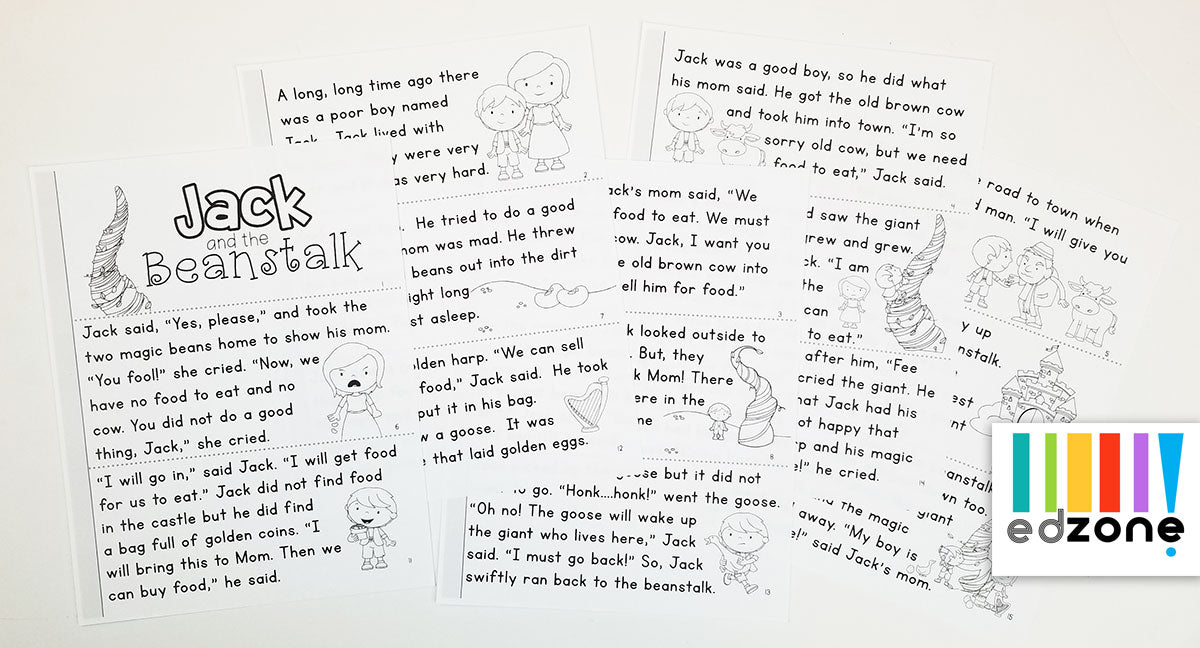 Jack & The Beanstalk Literacy Pack - EdZonePub