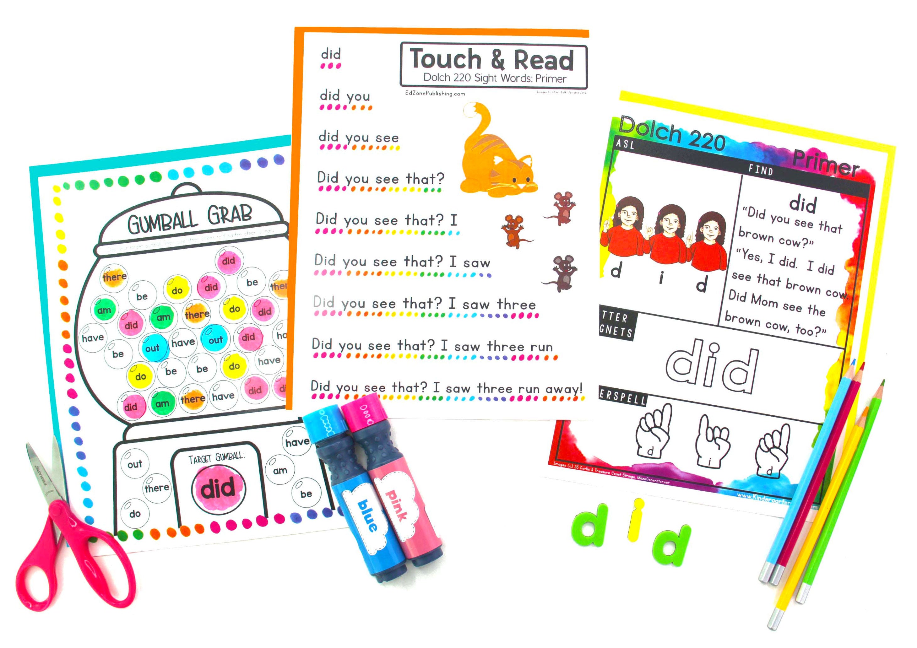 Sight Word Curriculum Bundle for Preschool & Kindergarten - EdZonePub