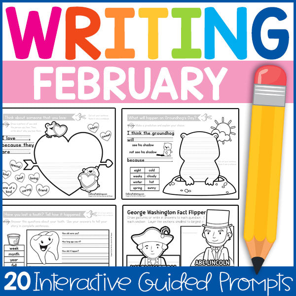 Kindergarten Writing Prompts: A Year of Interactive Guided Writing ...