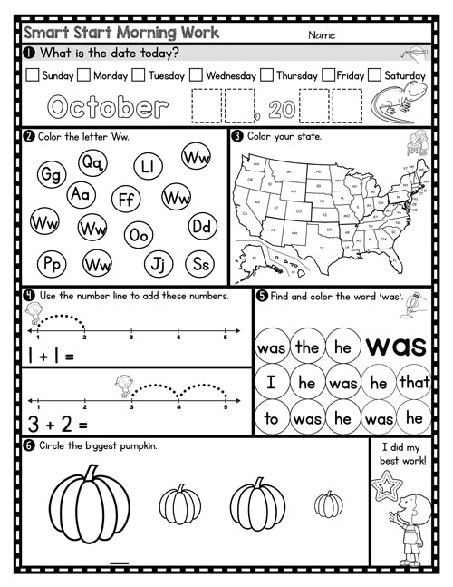 Kindergarten Morning Work: Smart Start Bundle - EdZonePub