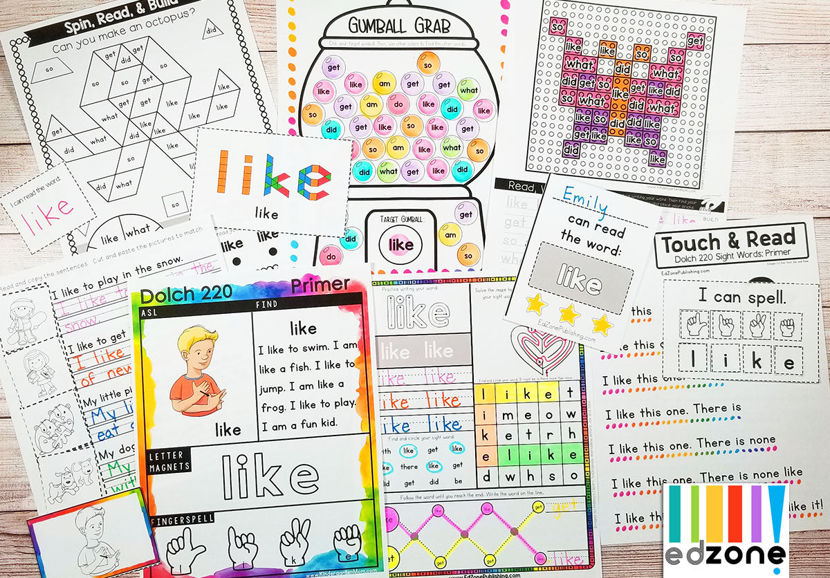 Sight Word of the Week Program (Kindergarten) - EdZonePub