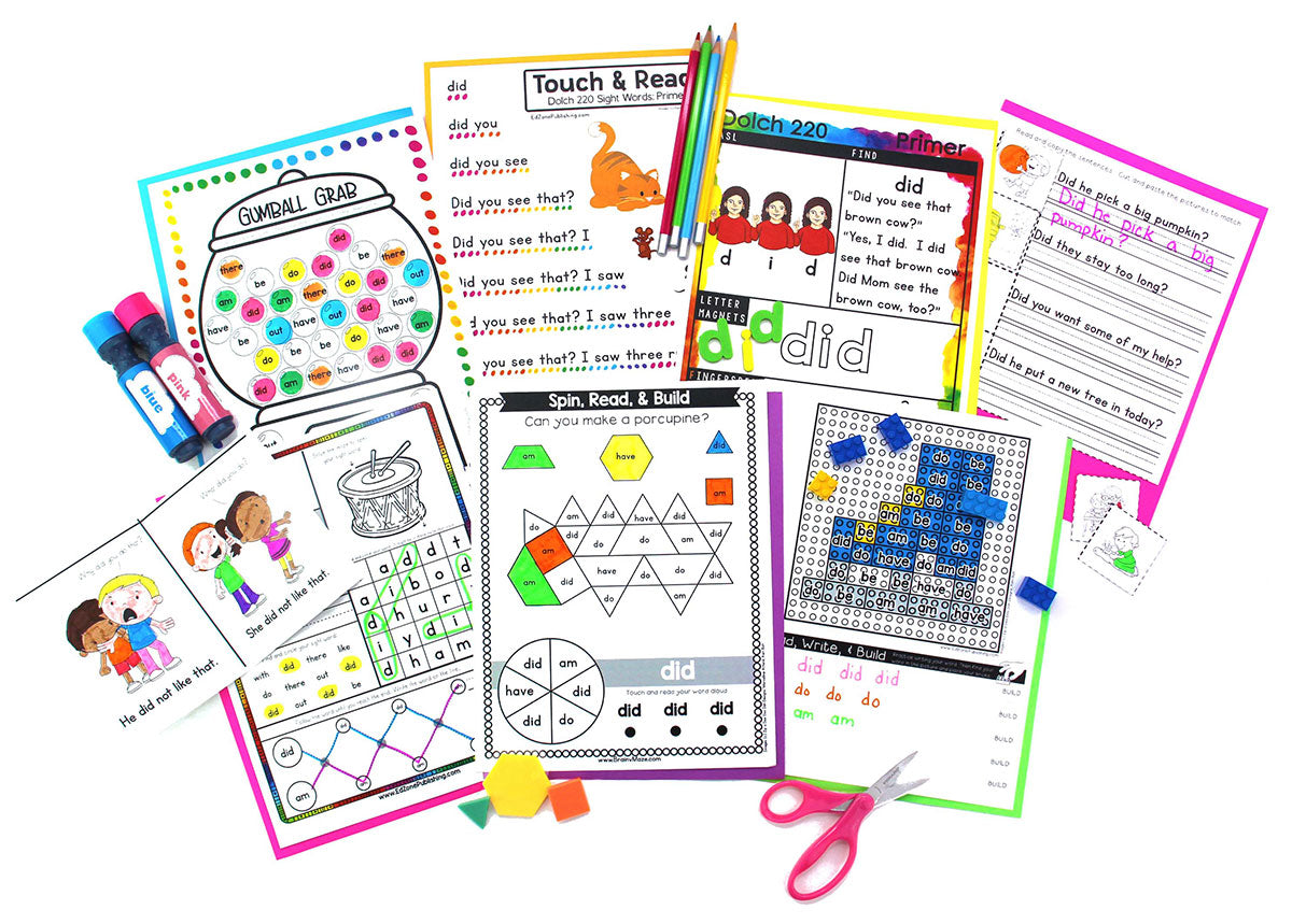Sight Word Curriculum Bundle for Preschool & Kindergarten - EdZonePub