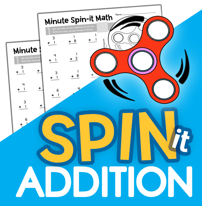 Minute Spin It Math Drills: Addition - EdZonePub