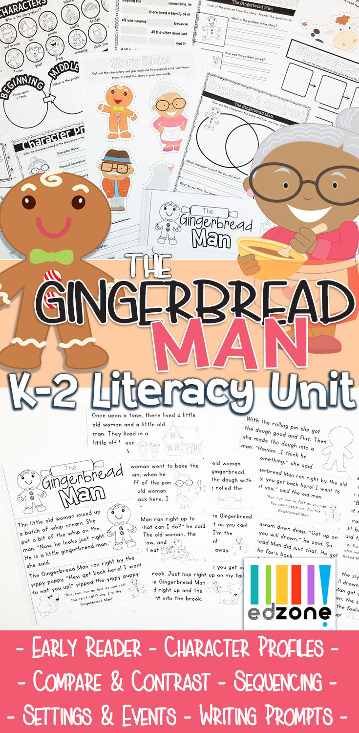 The Gingerbread Man Literacy Pack - EdZonePub