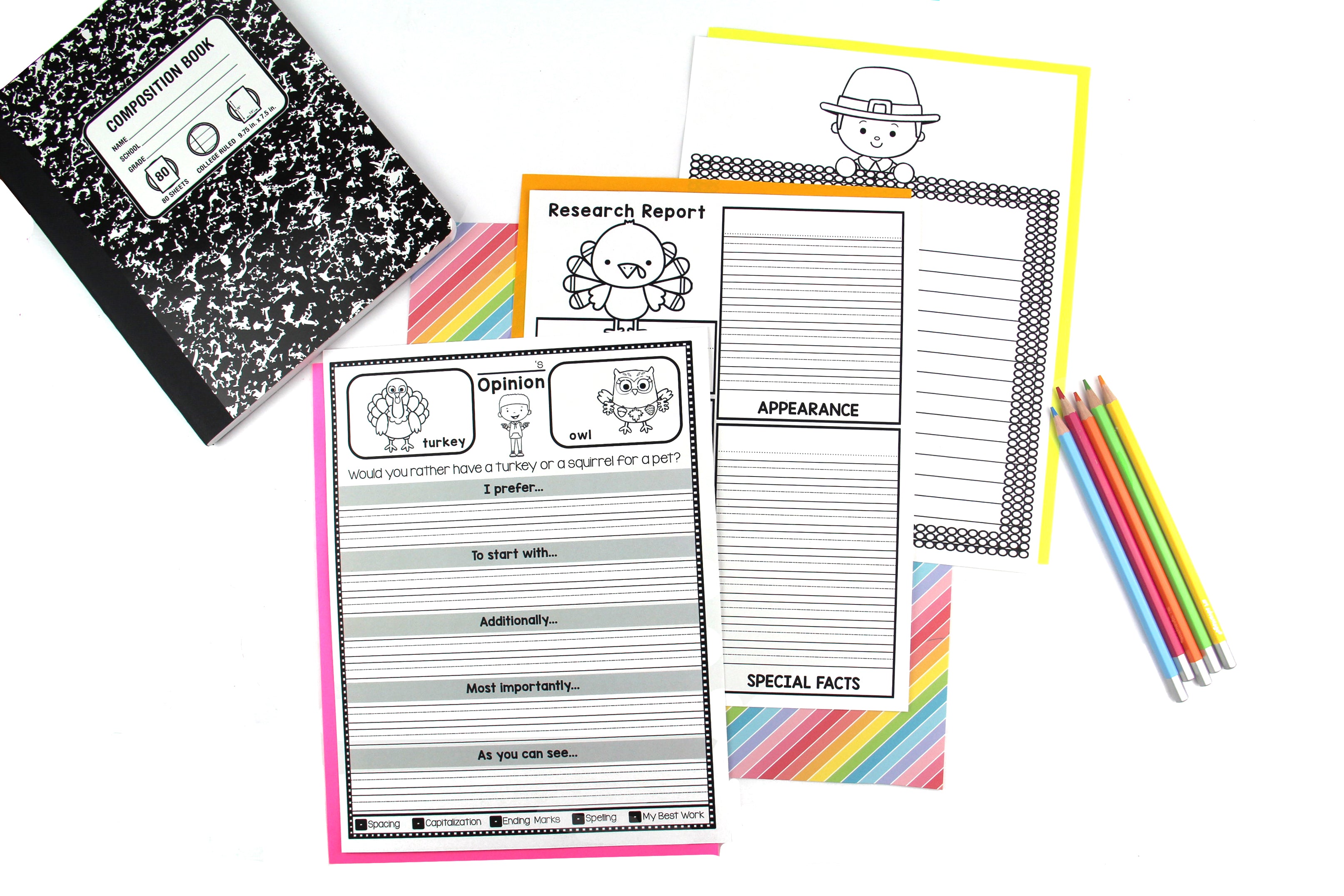 First-Grade Writing Prompts Bundle - EdZonePub